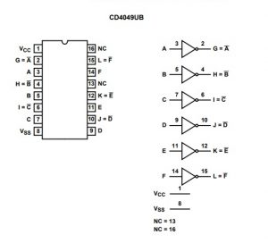 CD4049 Buffer Hexadecimal - TD Electrónica