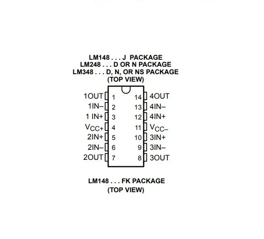 Amplificador Operacional LM348 - TD Electrónica