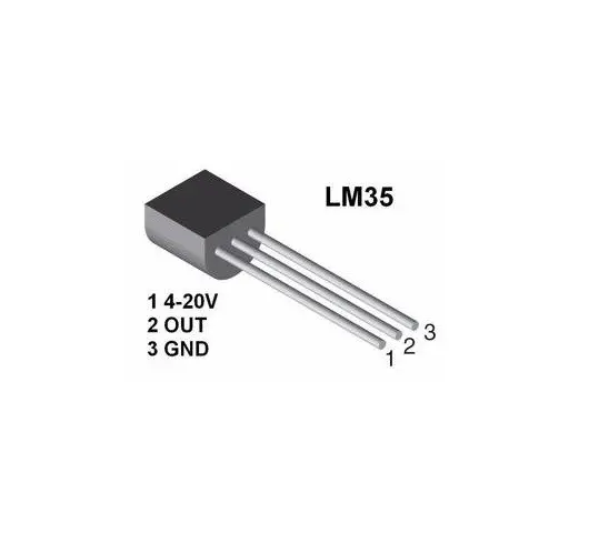 "LM35 Sensor de Temperatura °C" - TD Electrónica
