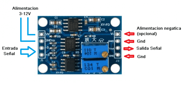 "Modulo AD620 Amplificador de Instrumentación" - TD Electrónica